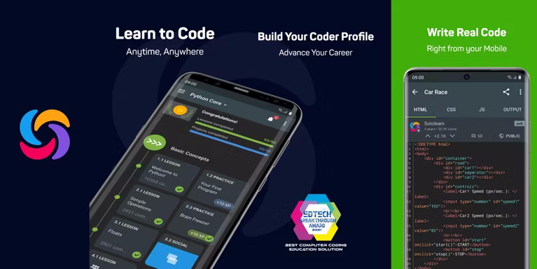 10 اپلیکیشن اندرویدی برای آموزش و یادگیری کد نویسی